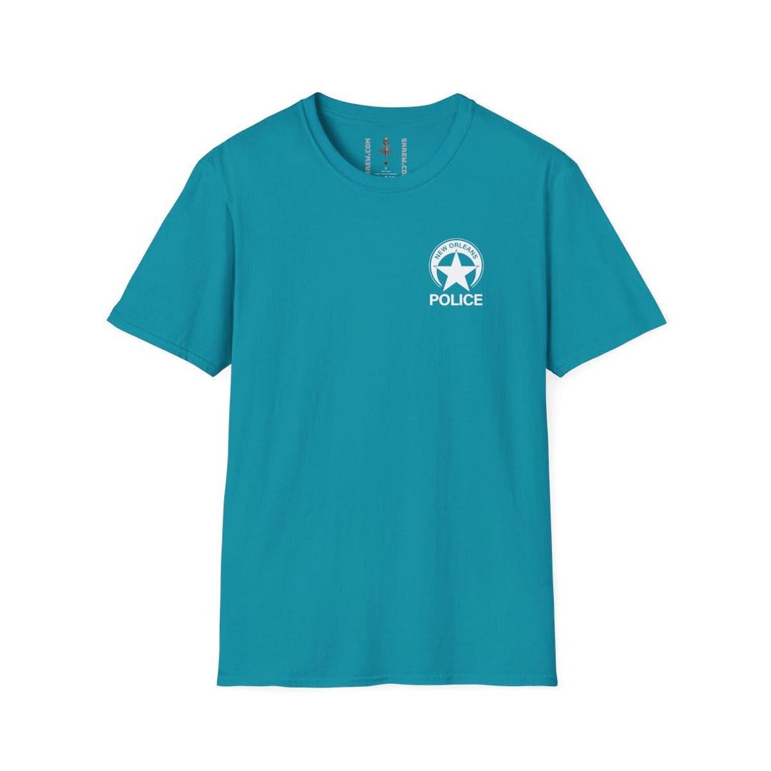 NOPD New Orleans Police Department Star Badge Unisex Softstyle T-shirt ...