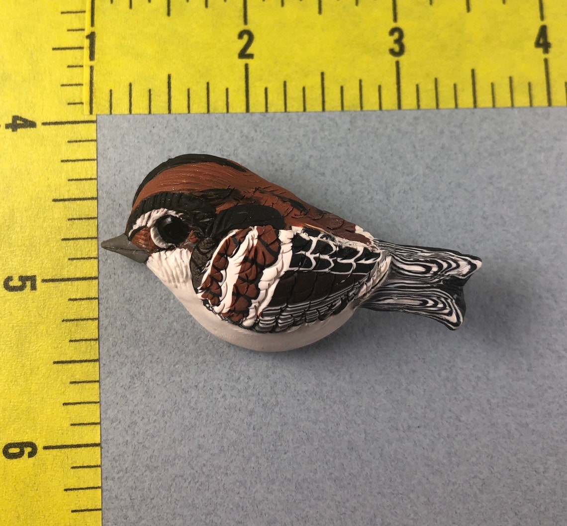 Sparrow Pin - Etsy