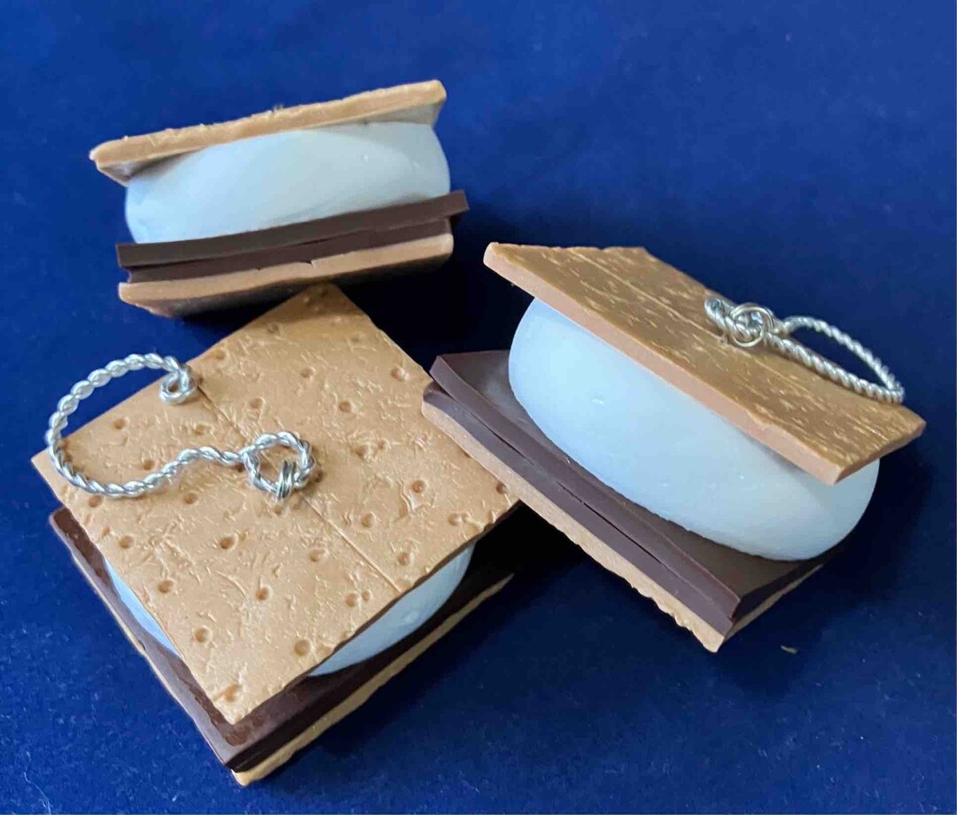 Handmade Polymer Clay Smores Ornament: Camping Gift - Etsy