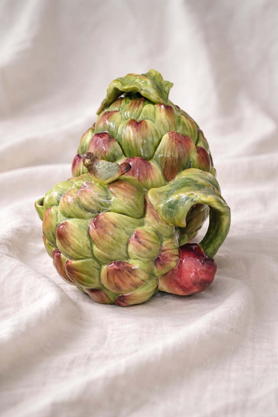 Rare Vintage Kaldun & Bogle Ceramic Artichoke Tureen and Serving Dish ...