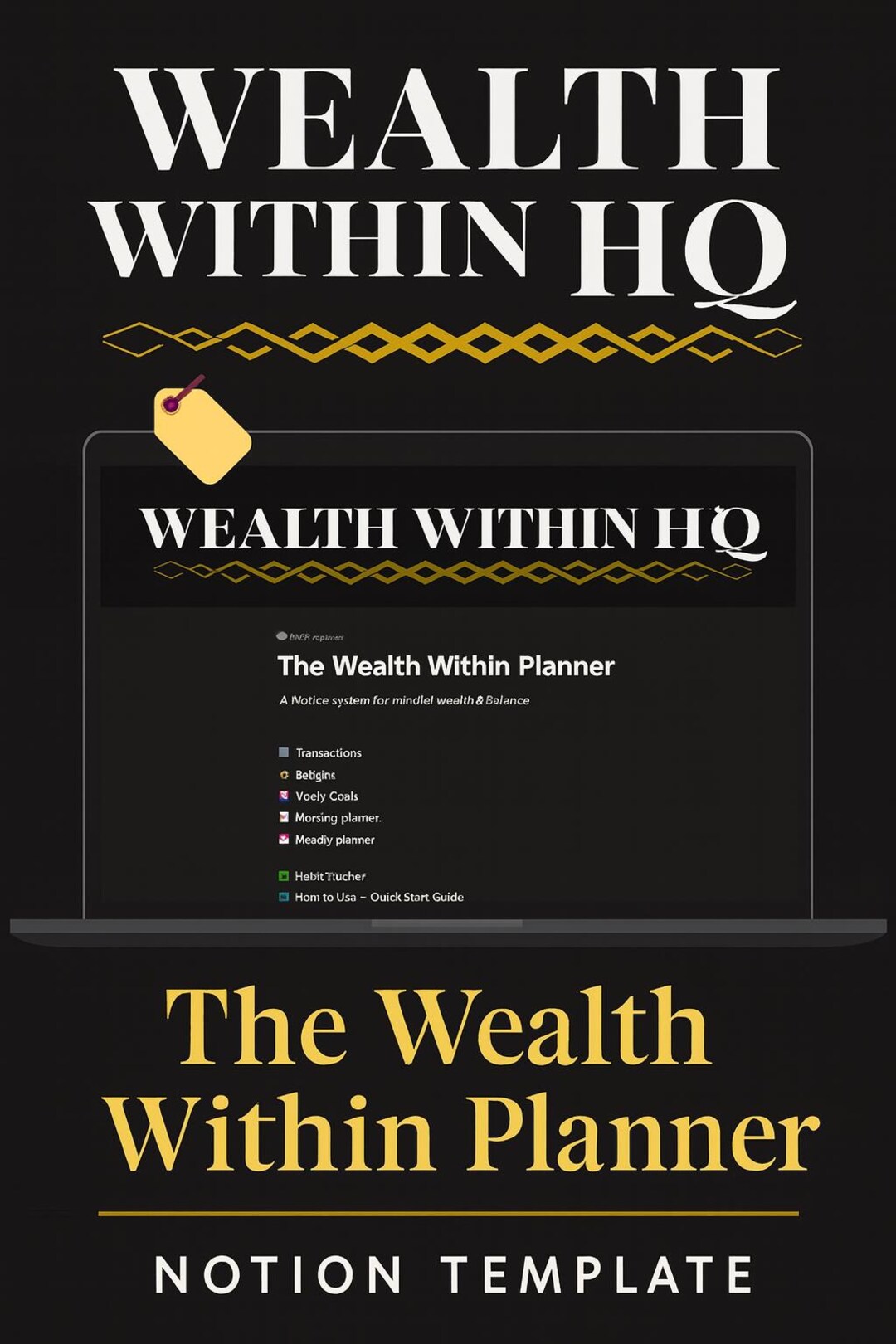 The Wealth Within Planner – Notion Template (budgeting, Goals, Weekly ...