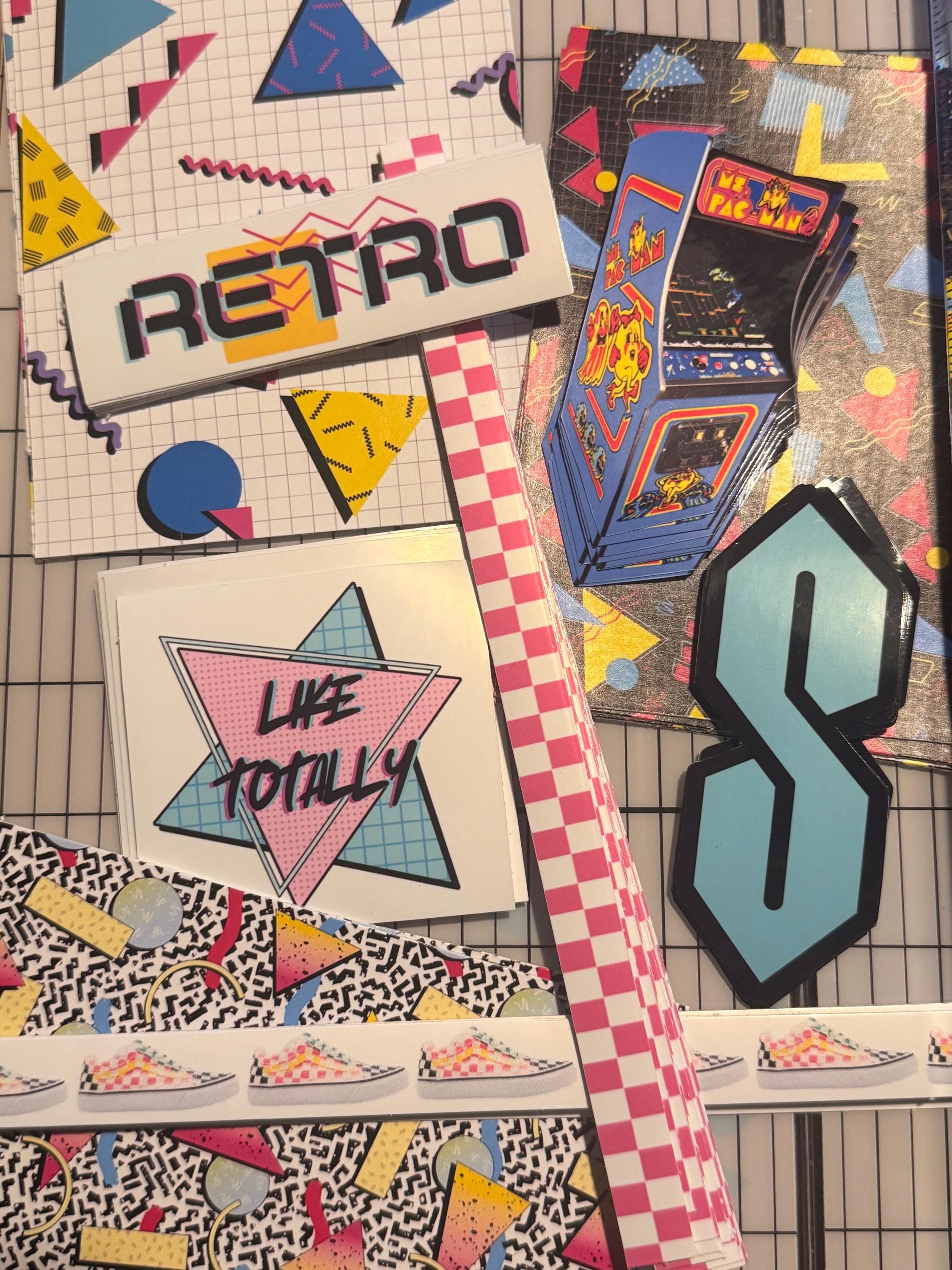 Like Totally - Retro Ephemera & Sticker Pack - Etsy