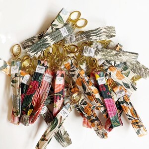 Gold Key Fob in Boho Summer Sunshine - Wristlet Lanyard - New Car Gift ...