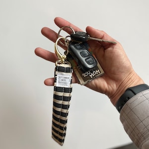 Gold Key Fob in Boho Summer Sunshine - Wristlet Lanyard - New Car Gift ...