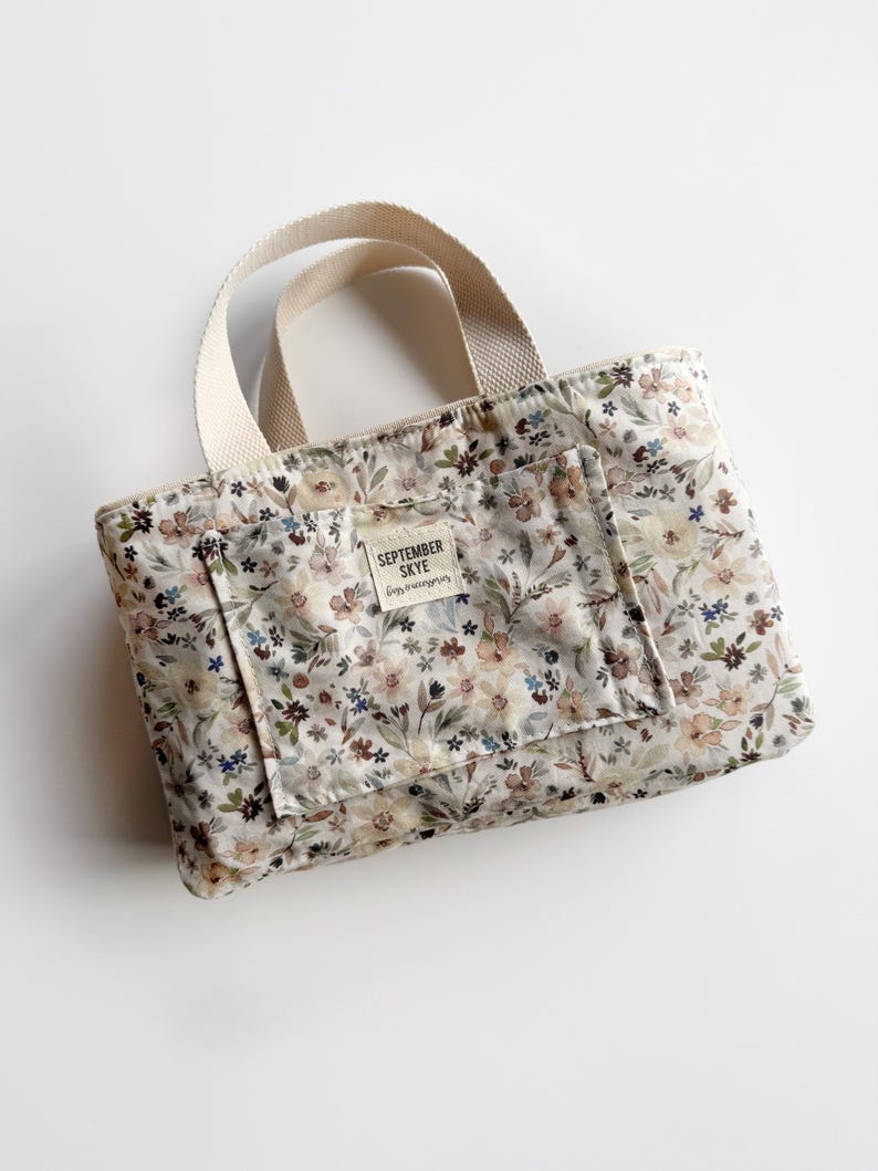 Bible Bag in Josephine Floral - Handmade Book Cover, Devotional Gift ...