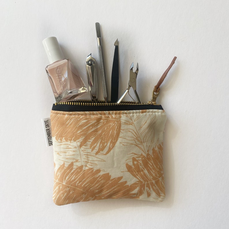 Meadow Pink Square Mini Pouch - Mini Makeup Bag - Etsy