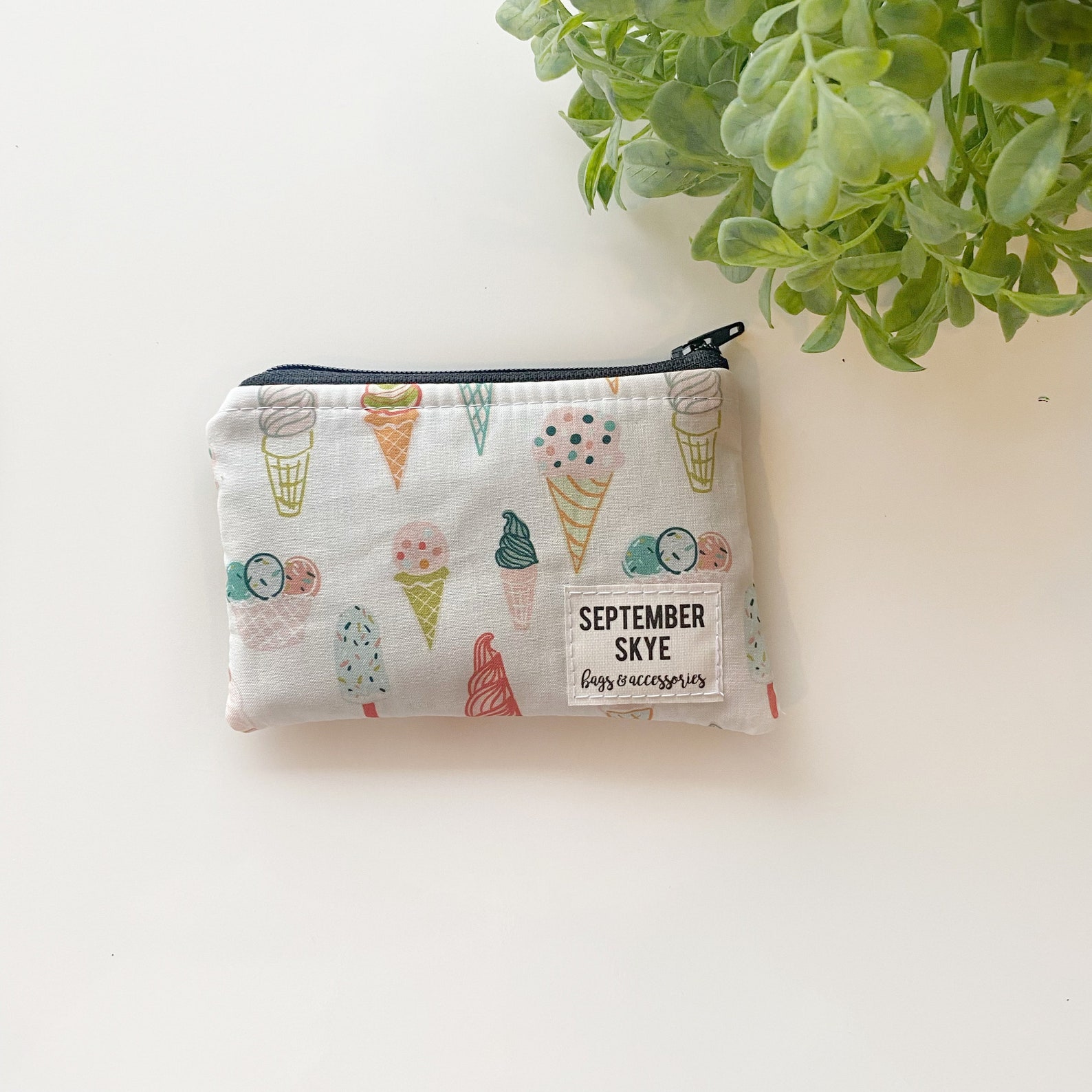 Ice Cream Cone Mini Coin Purse - Etsy