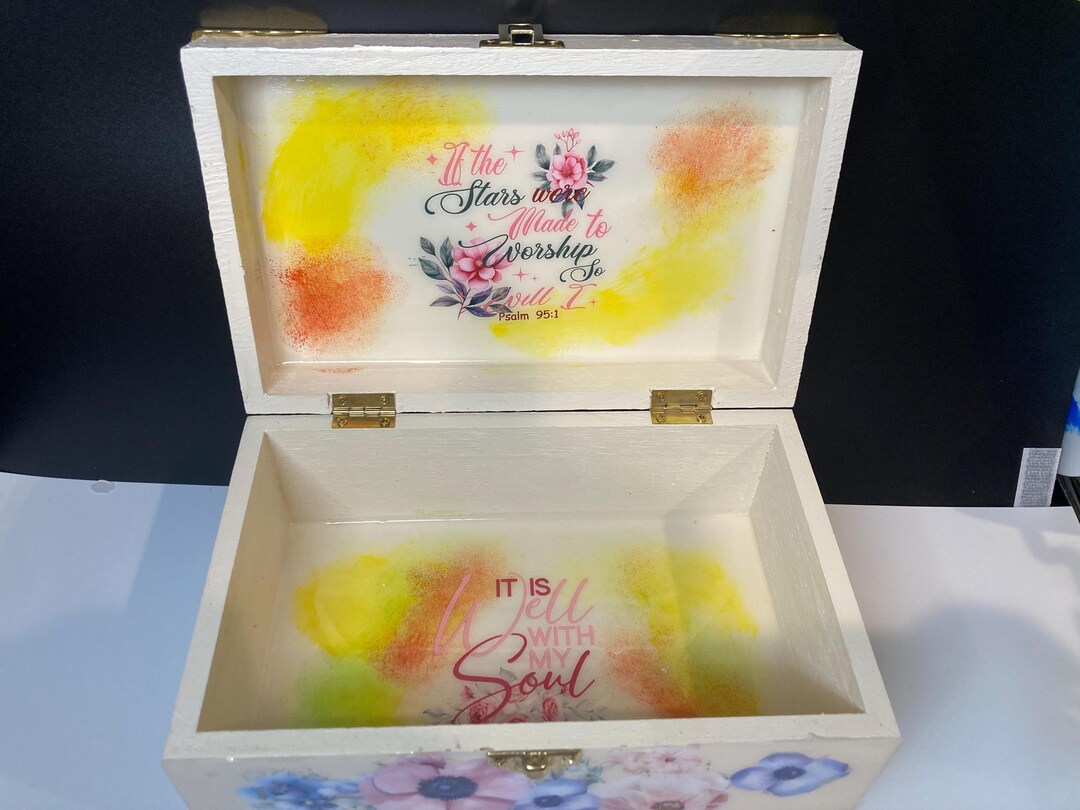 Jewelry Box With Rhinestones Dimensions L.8.5”xw.5.5”x H.4” - Etsy