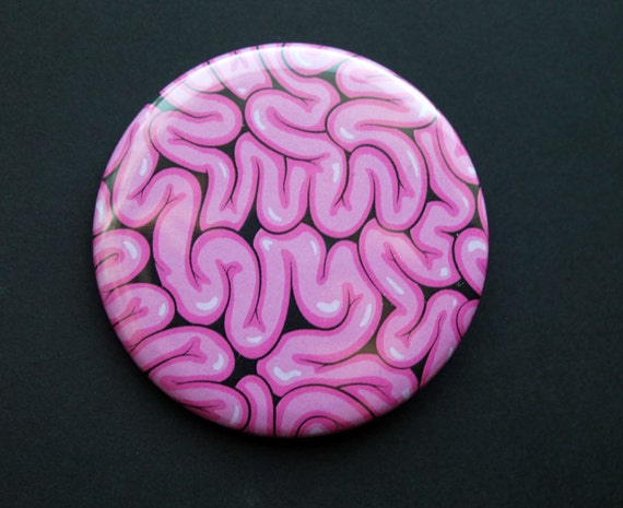Fresh Brains Button 2.25inch Buttons Pocket Mirrors | Etsy Canada