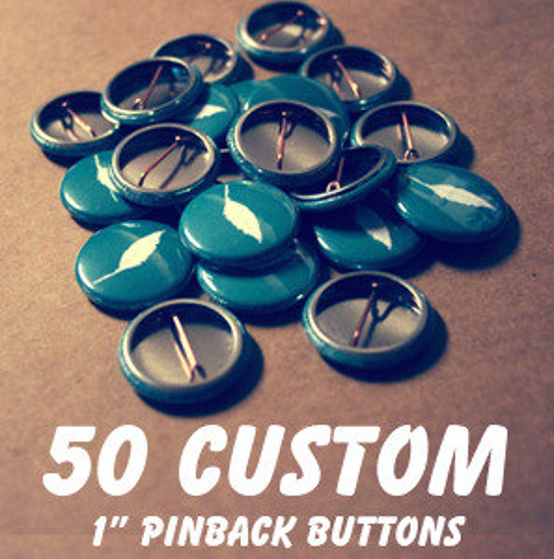 50 Personalized 1 Inch Pins Custom Promotional Buttons - Etsy Canada