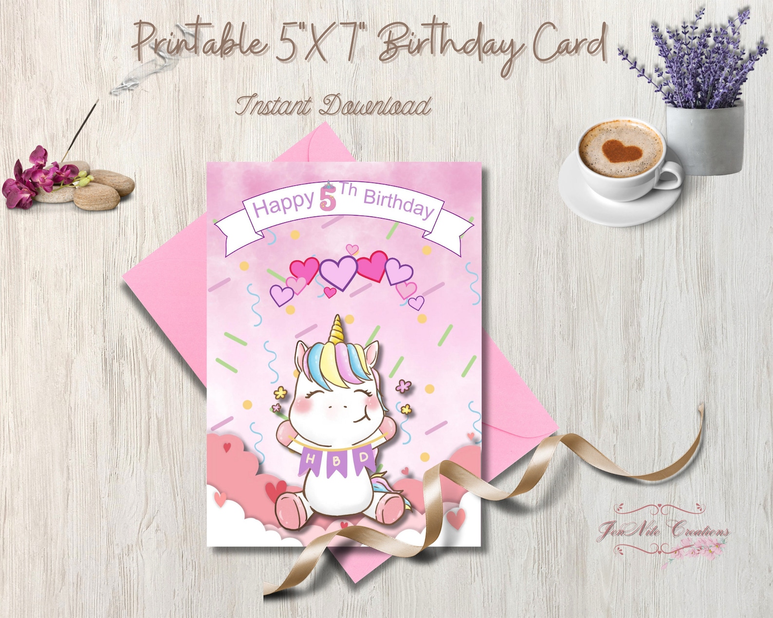 Kids Birthday Card Birthday Cards Greeting Card Paper Card Instant ...