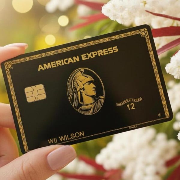 Amex Centurion Card Replica - Etsy