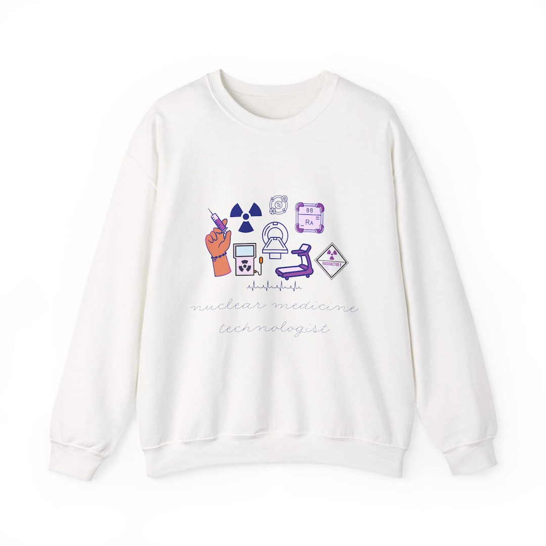 Nuc Med Technologist Sweatshirt With Nuclear Medicine Icons – Radiology ...