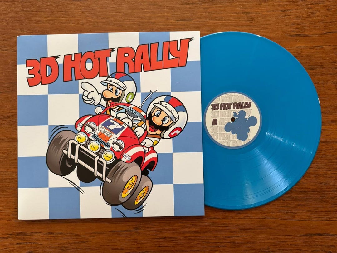 3d Hot Rally Nes Vinyl Record Vgm Ost Soundtrack Not Moonshake Nm/nm ...