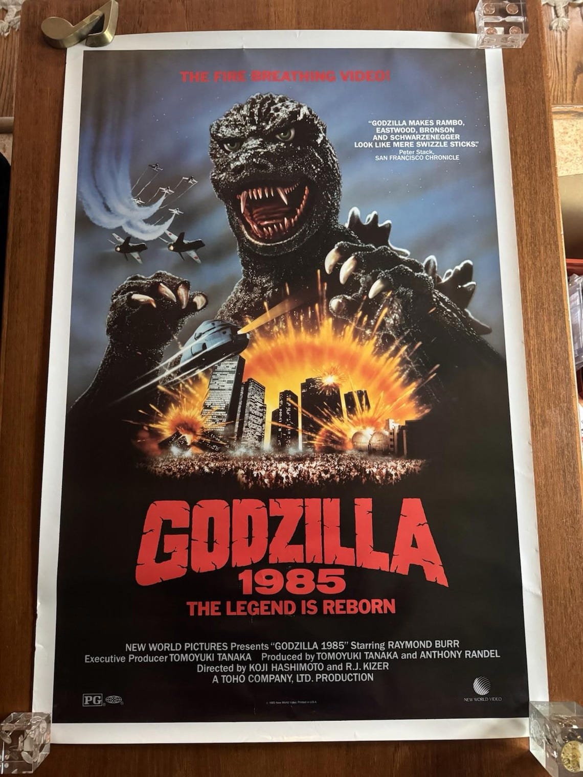 Godzilla 1985 RARE VINTAGE Original Theatrical POSTER 26”x41” Rolled ...