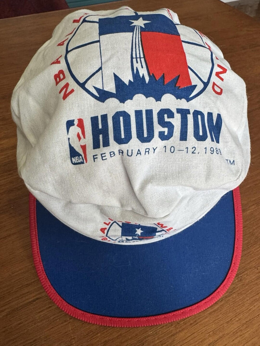 Vintage NBA All Star Game Houston 1989 Painters Hat Cap Promo VTG ...