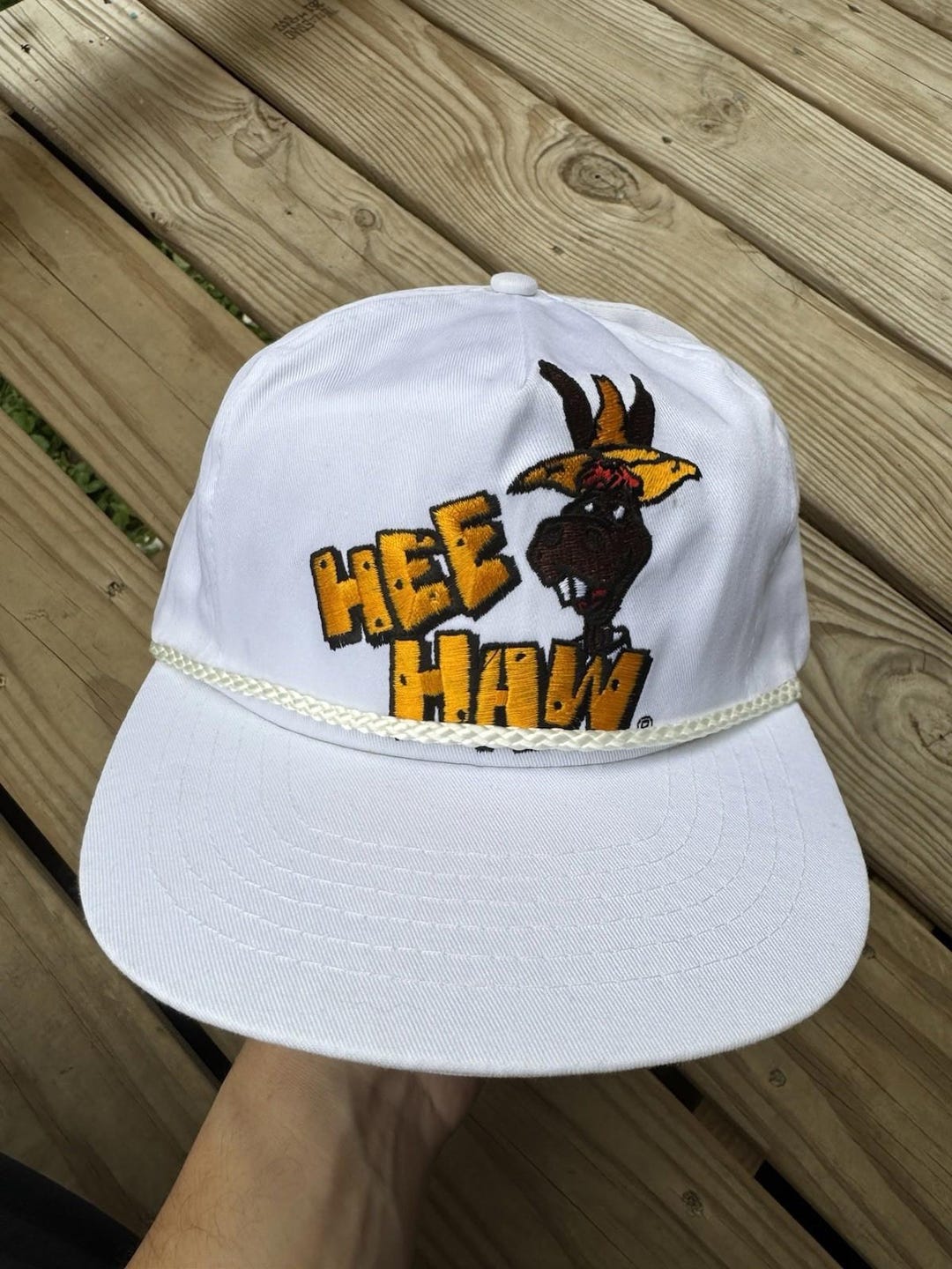 Vintage Hee Haw Hat Cap Snapback 80s Rope Donkey Hillbilly Opryland USA ...