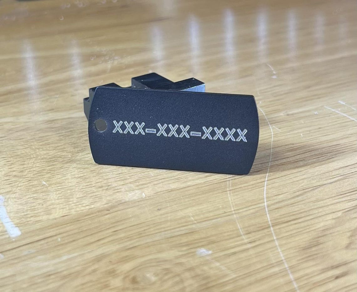 CNC Machined Aluminum Personalized Dog Tag - Etsy