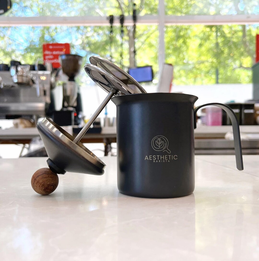 Hand Pump Latte Art Milk Frother - Etsy