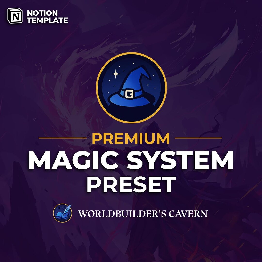 Worldbuilding: Magic System Preset (notion Template) - Etsy