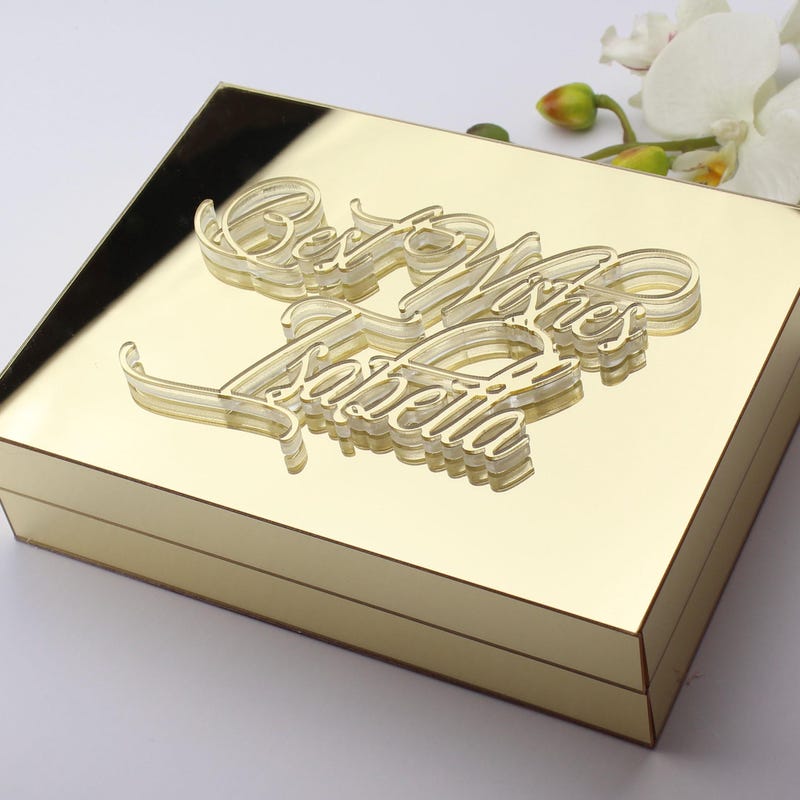Mirror Card Box - Etsy