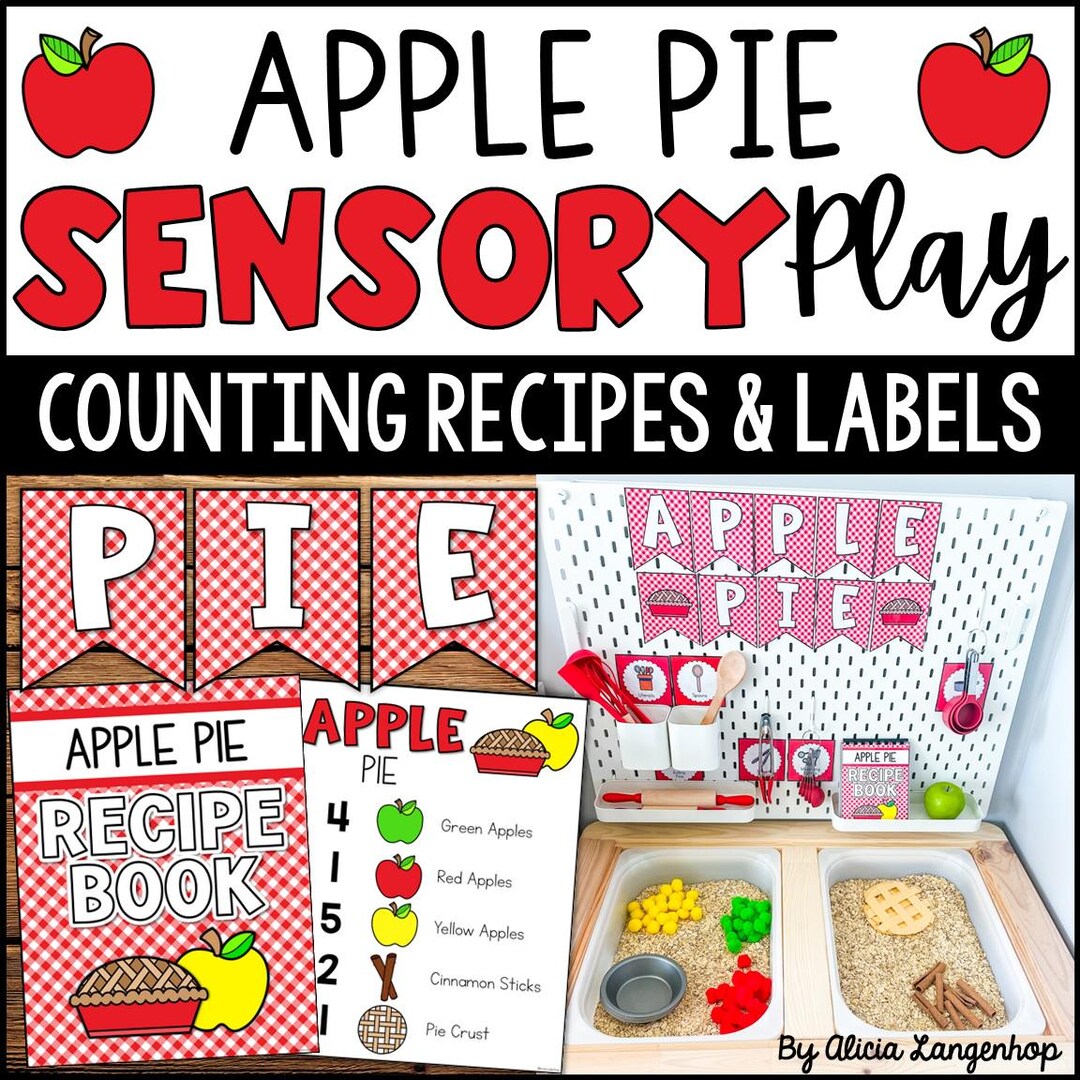 Apple Pie Bakery Sensory Table Printables | Dramatic Play | Fall Autumn ...