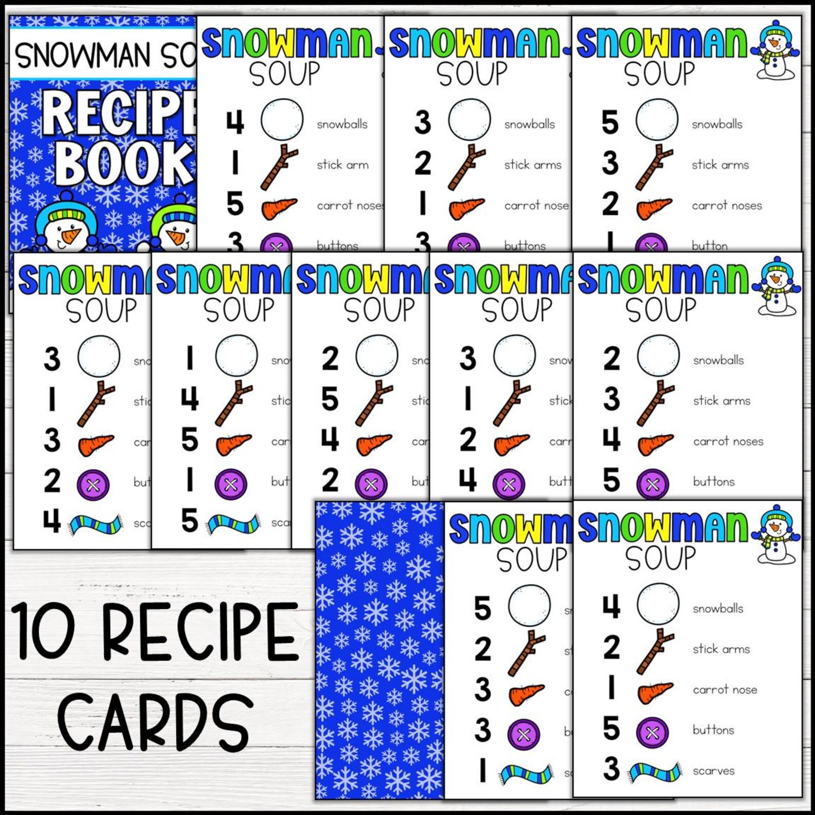 Snowman Soup Sensory Table Printables | Dramatic Play | Winter Snowman ...
