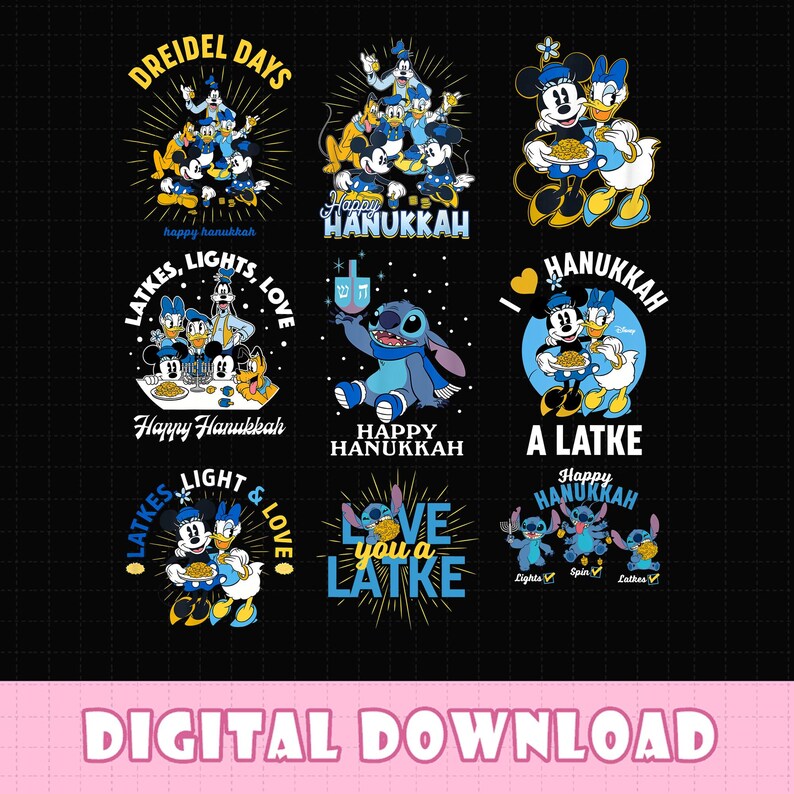 Mickey & Friends Happy Hanukkah File, Jewish Festival of Lights ...