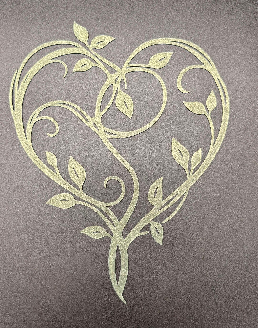 3d-printed Heart Decoration With Tree | Nature Wall Decoration | Gift ...