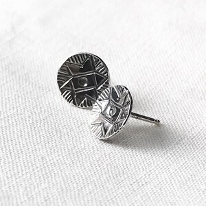 Aztec Sun Stud Earrings // Sterling Silver - Etsy