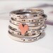 Lucky Seven in Love Seven Ring Set: Personalized Sterling - Etsy