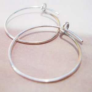 The Simple Hoop in Sterling Silver - Etsy