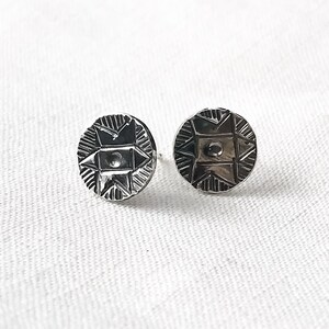 Aztec Sun Stud Earrings // Sterling Silver - Etsy
