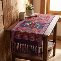 Vintage Guatemalan Table Runner, Handwoven Maya Textile, Boho Home ...