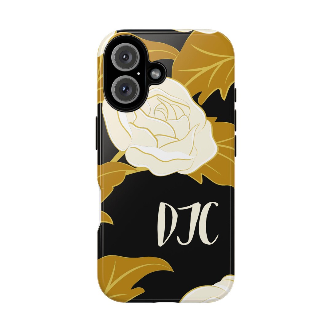 Personalized Vintage Floral Initials Tough Cases | Custom Monogram ...