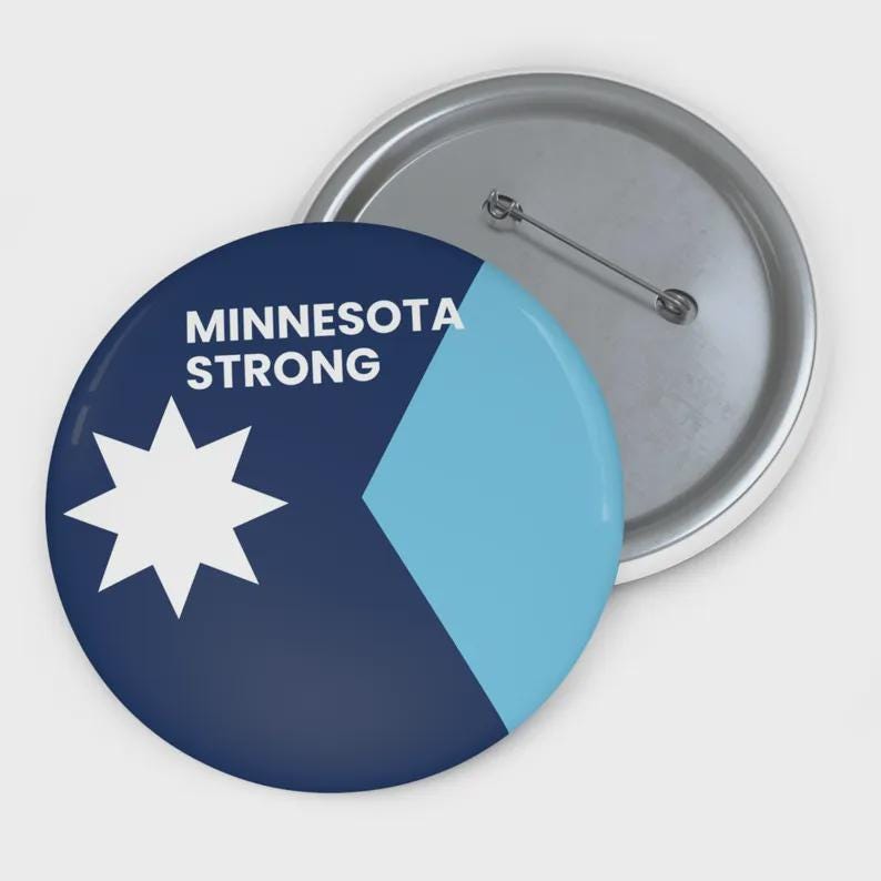 Minnesota Strong Pin Button, Anti-ice Protester Button or Car Magnet - Etsy