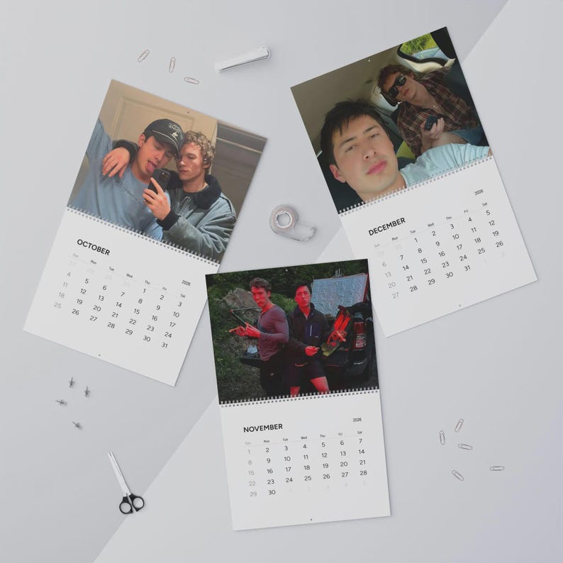 Heated Rivalry 2026 Calendar, Spicy LGBTQ+ Romance, Male Wall Calendar ...