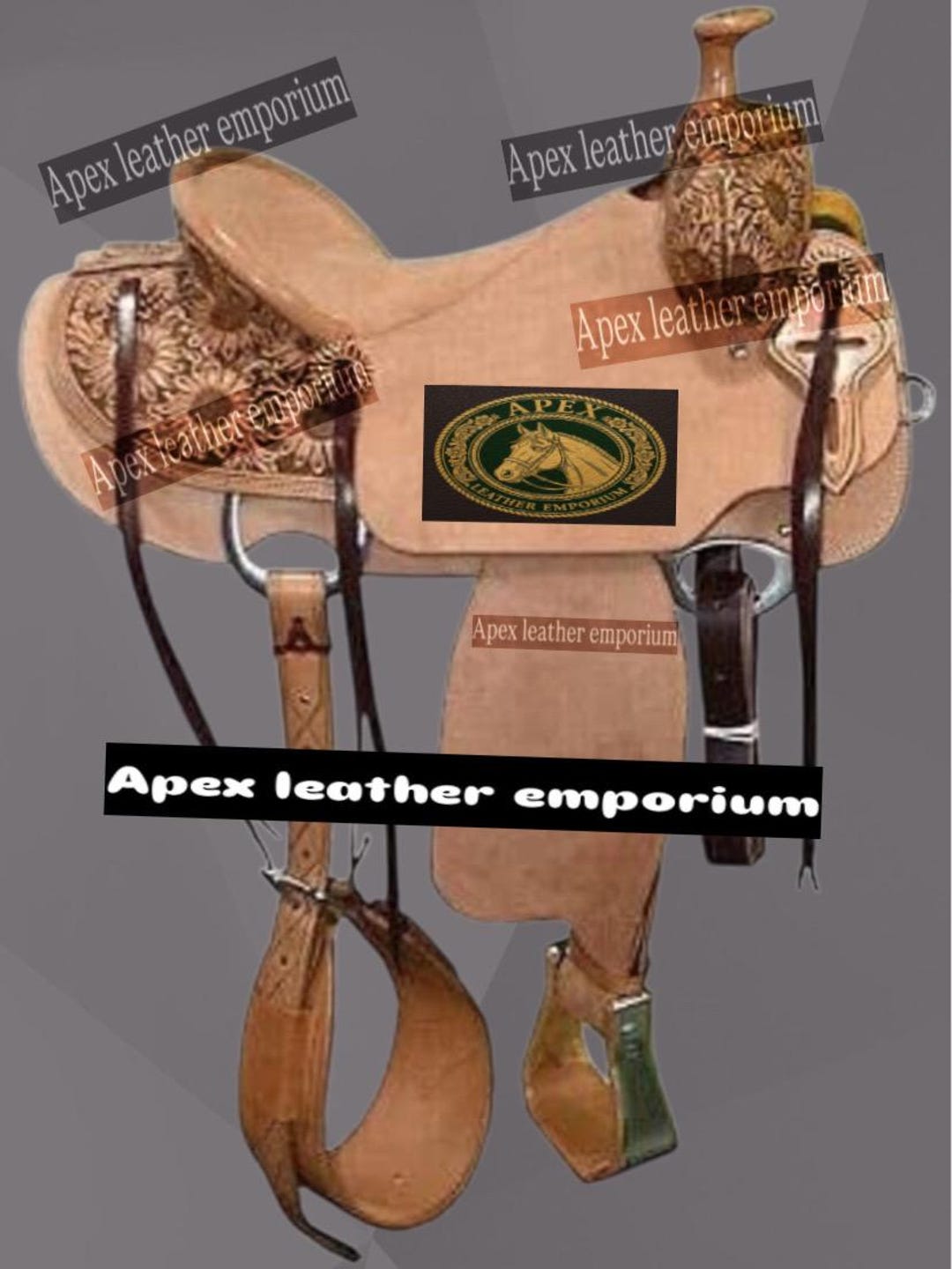 Handmade Western Fully Hand Carved Ranch Roper Saddle Tack With ...