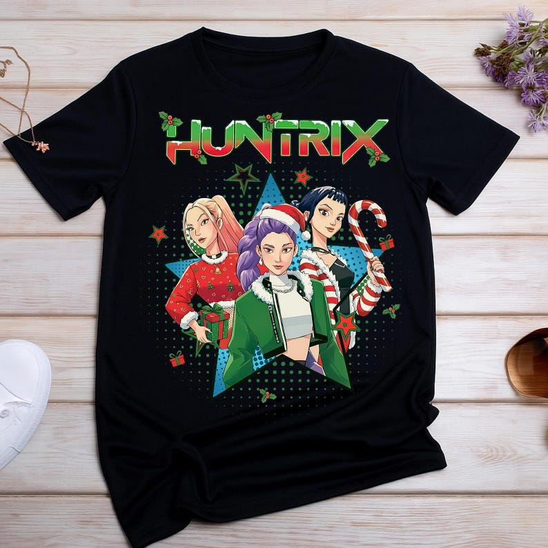 Christmas Edition! Huntrix Kpop Demon Hunters PNG, Kpop Idol Group ...