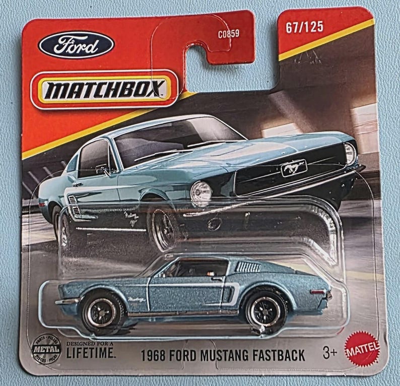 Matchbox 1968 Ford Mustang Fastback - 67/125 - M Case 2025 - Etsy