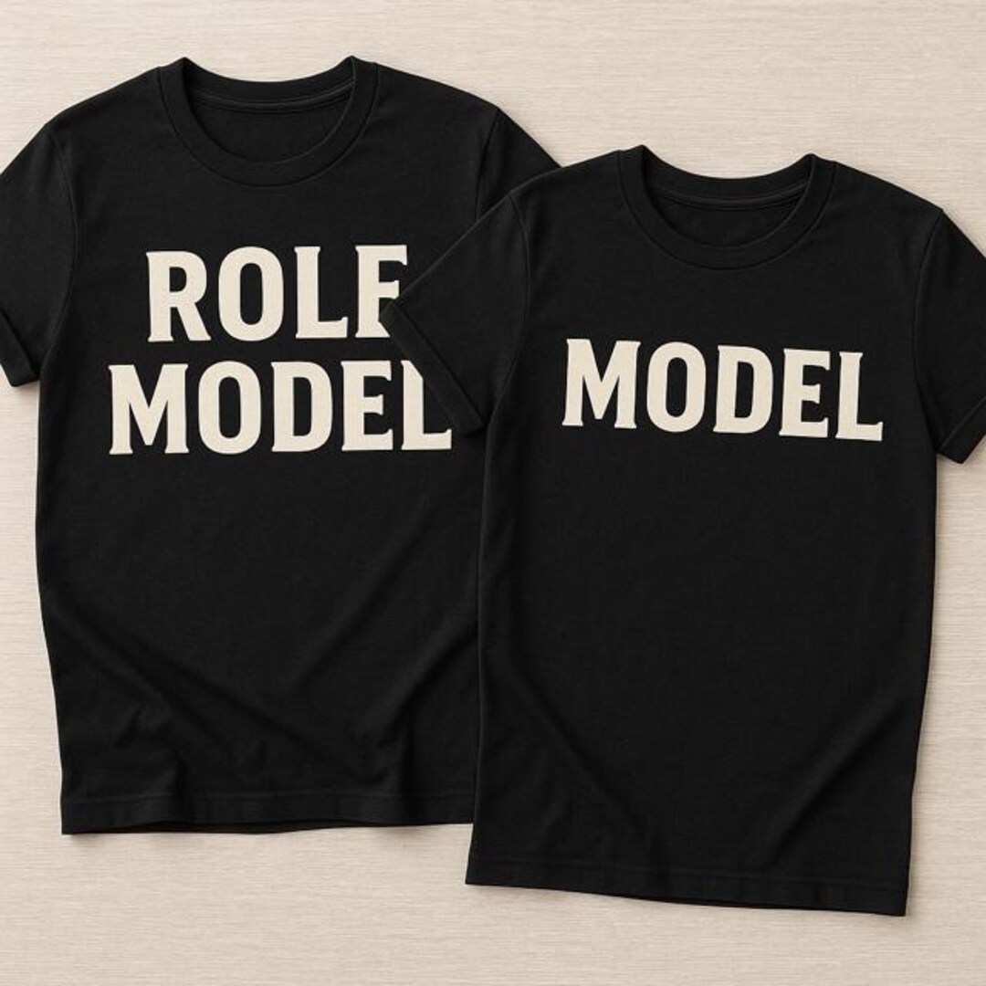 Mom and Daughter Role Model Matching Shirts - Etsy