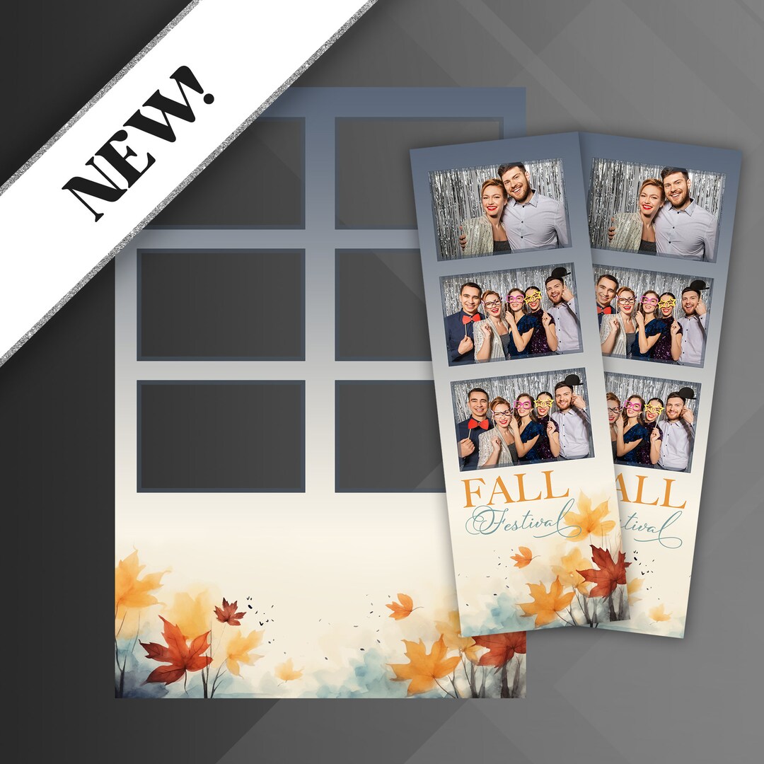 Print Strip Template Photo Booth Template Photo Booth Card - Etsy