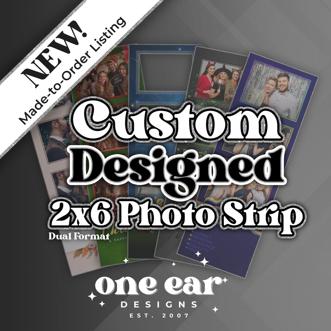 Custom dual 2x6 Photo Booth Template - Etsy