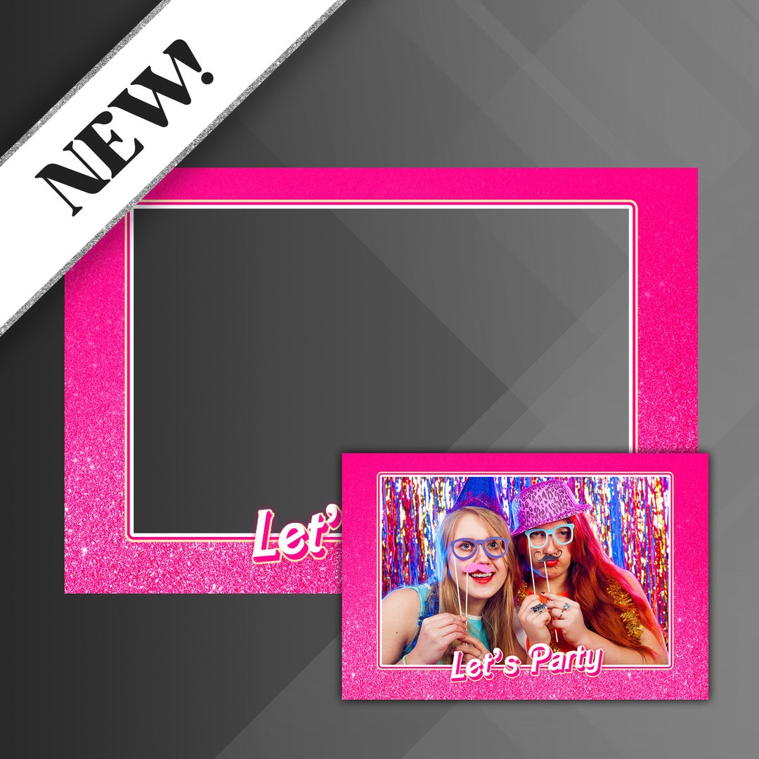 Party Photo Booth Template | Print Strip Template | Photo Booth Card ...