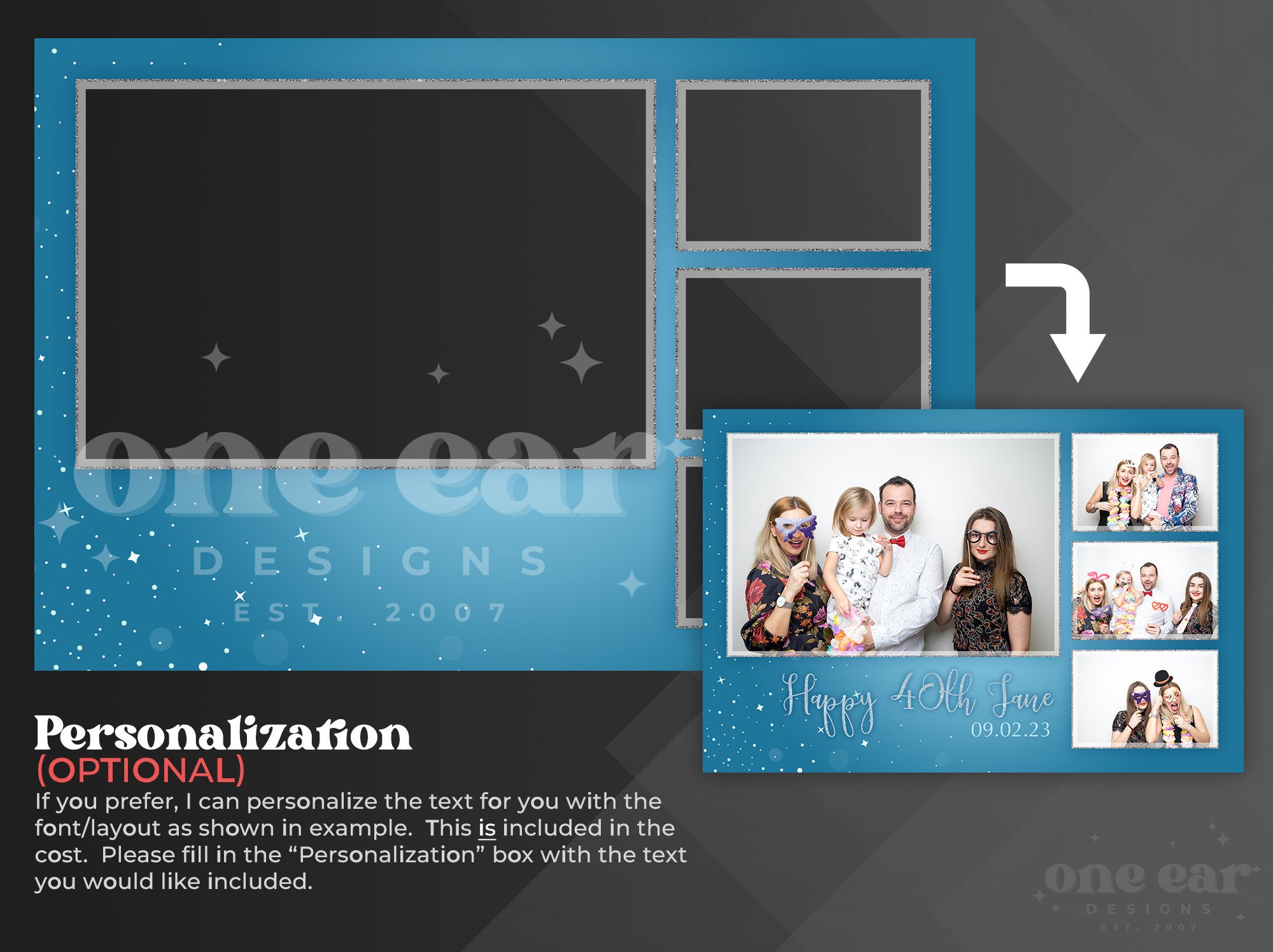 Party Photo Booth Template Print Strip Template Photo - Etsy