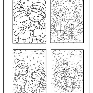 Holiday Fun-10 Pack Printable Color Sheets - Etsy