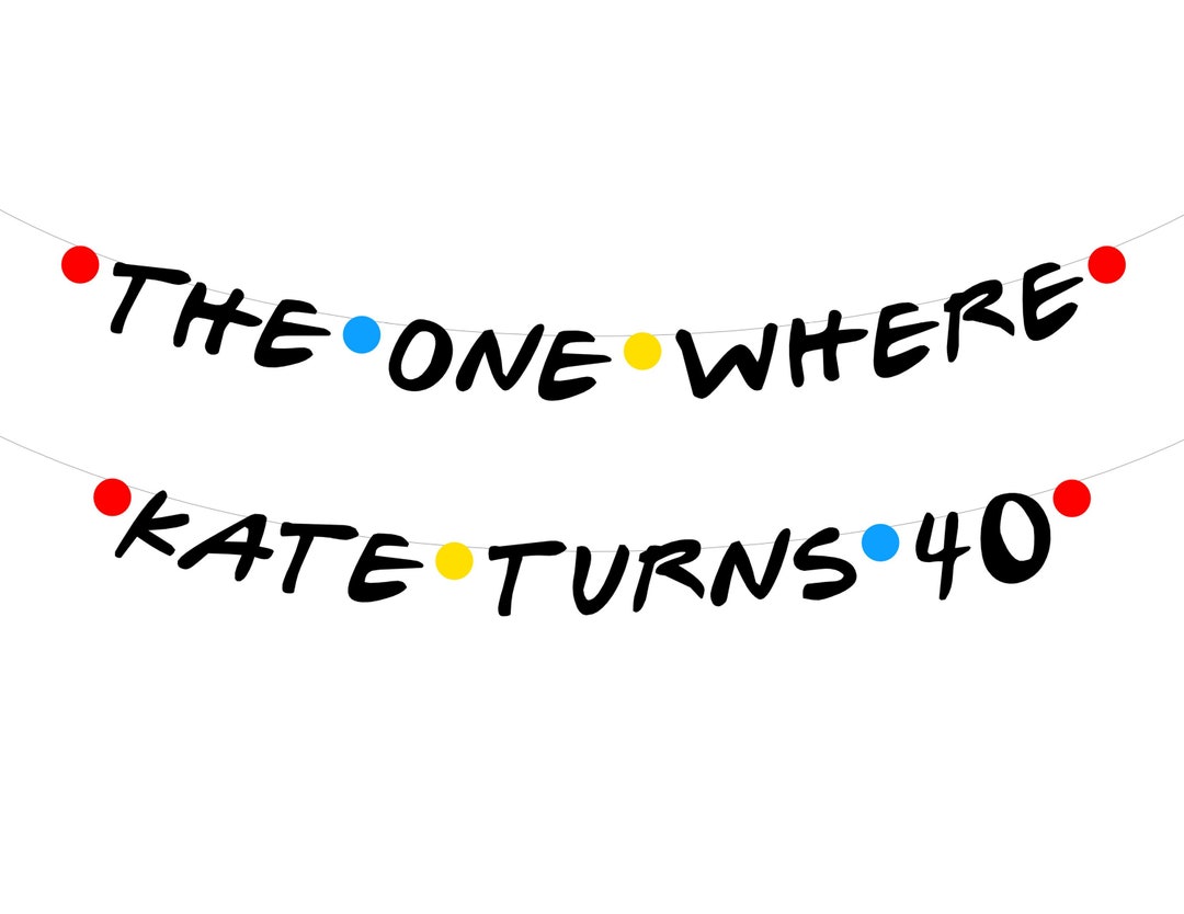 Friends Theme Party . Friends Theme Banner . Friends Birthday Party ...