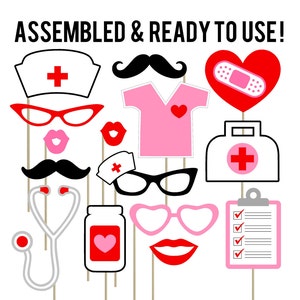 Nursing Graduation Photo Booth Props . Nurse Photo Booth Props ...