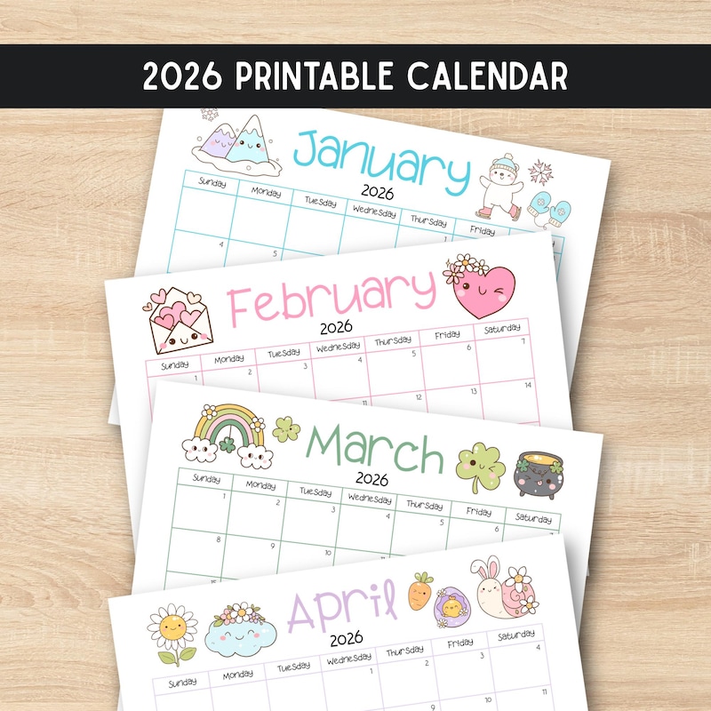 2026 Girly Calendars - Etsy