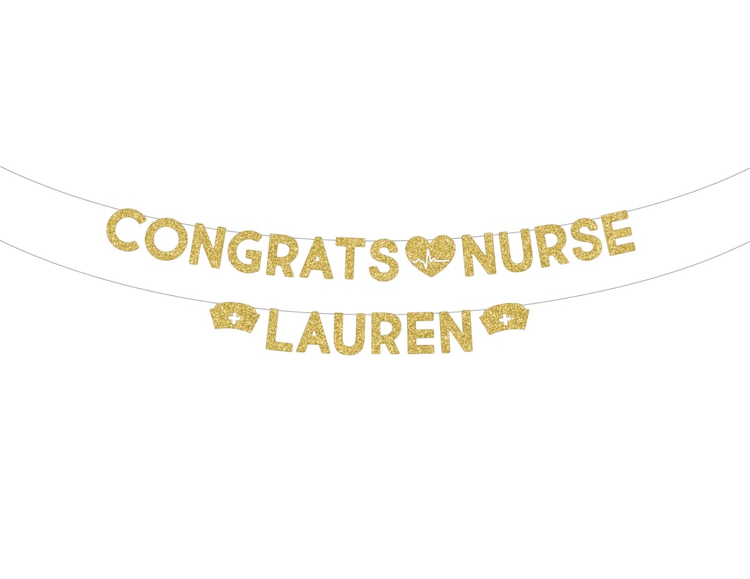 Nursing Graduation Party . Custom Nursing Banner . Nursing Graduation ...